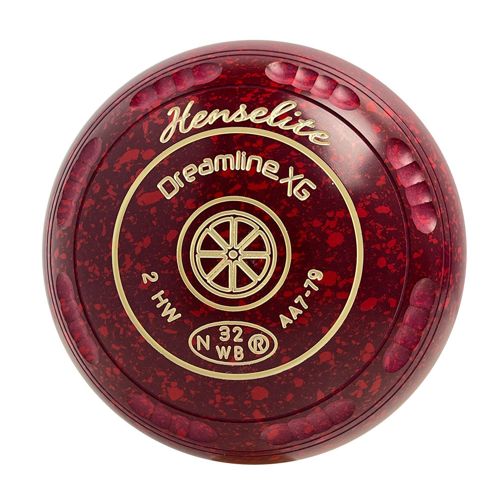 Henselite Dreamline XG Lawn Bowls Size 2 Heavy Gripped - Ruby Rich AA7 ...